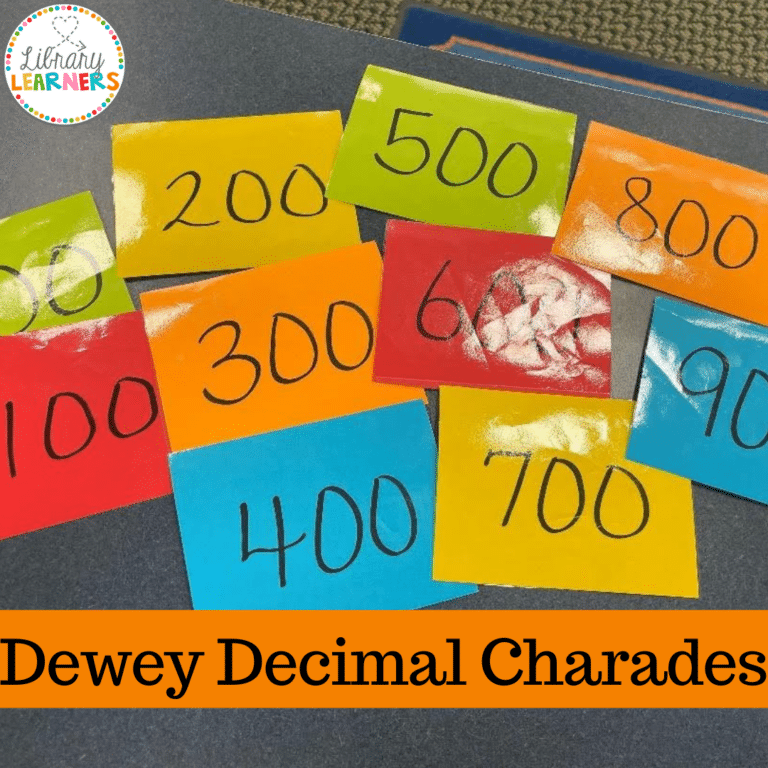 Dewey Decimal Charades Lively Library Game - Library Learners