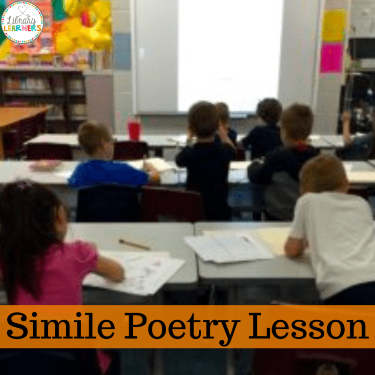 Simile Poetry Lesson with First Grade - Library Learners